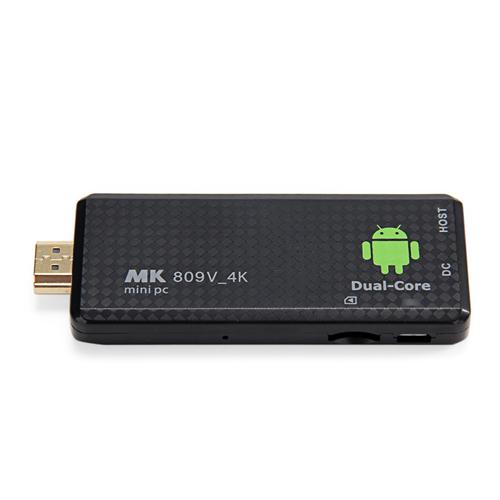 MK809V-4K Android RK3229 TV Dongle + Rii i8+ Hebrew Keyboard Black