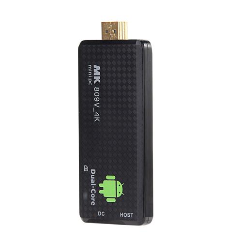 MK809V-4K Android RK3229 TV Dongle + Rii i8+ Hebrew Keyboard Black