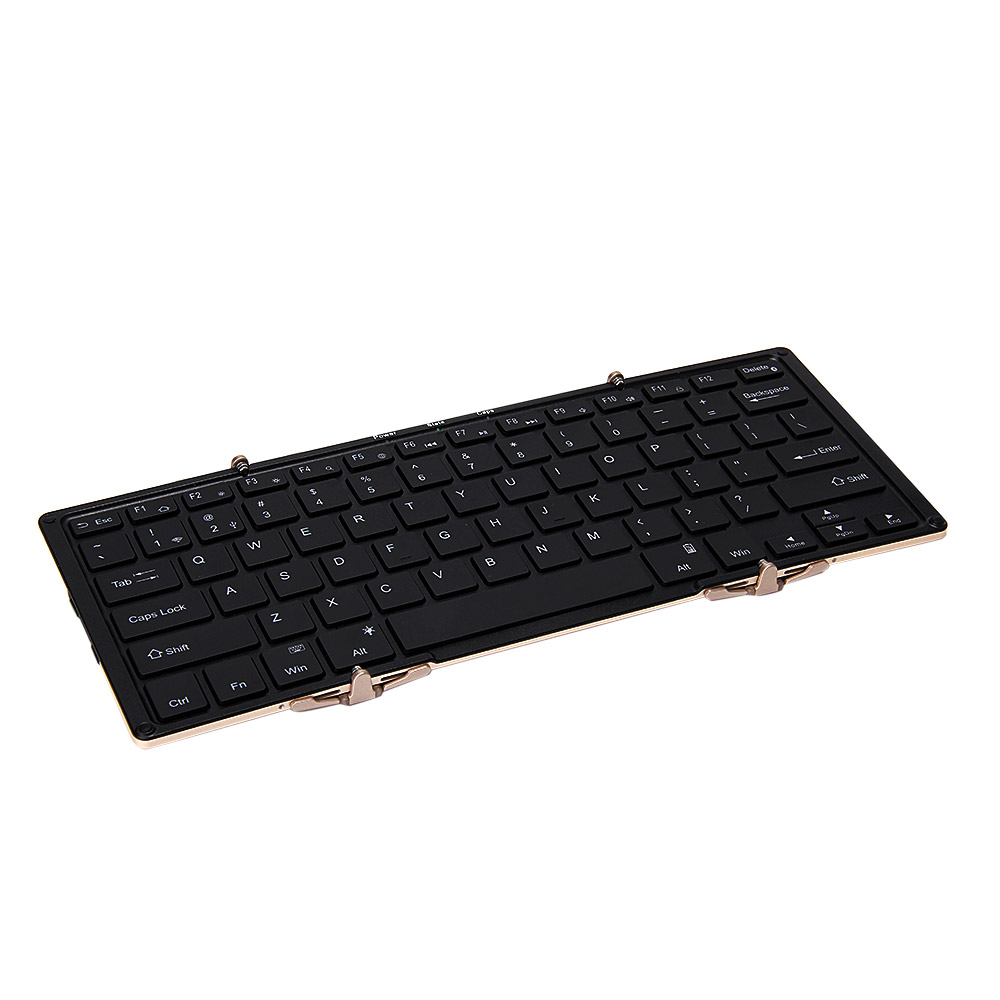 B.O.W Foldable Backlit Wired Bluetooth Keyboard Black