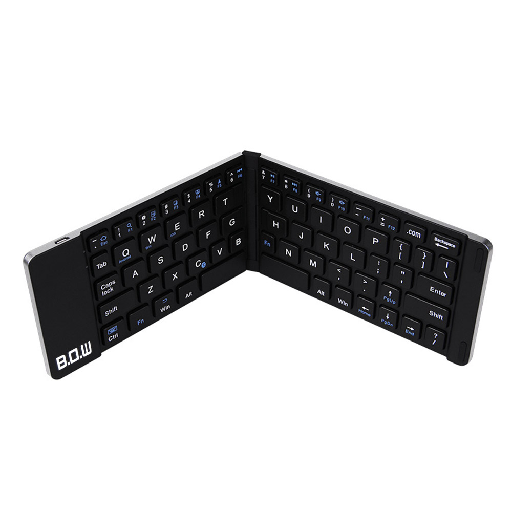 Bow Foldable Wireless Bluetooth Keyboard Black