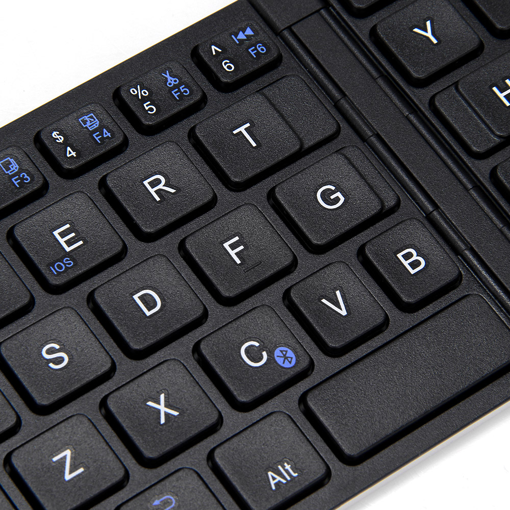 Bow Foldable Wireless Bluetooth Keyboard Black