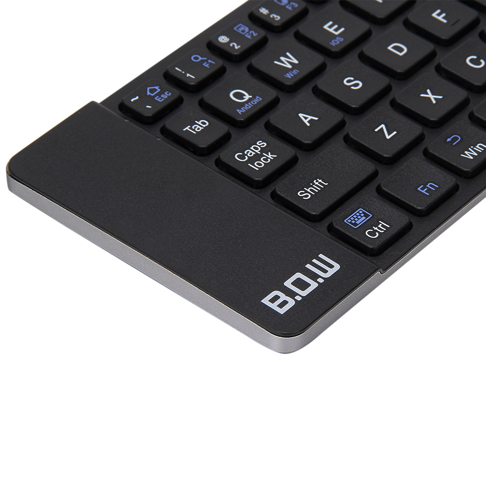 BOW Foldable Wireless Bluetooth Keyboard Black
