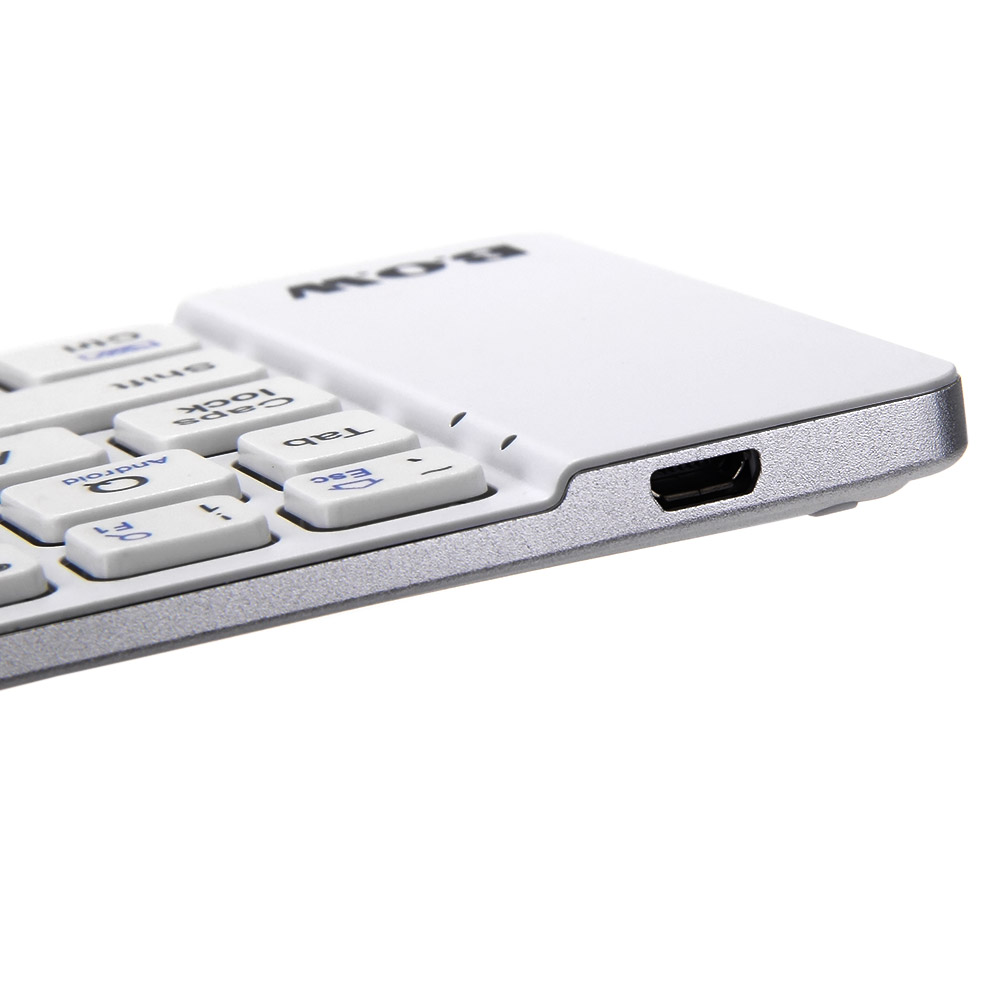 BOW Foldable Wireless Bluetooth Keyboard White