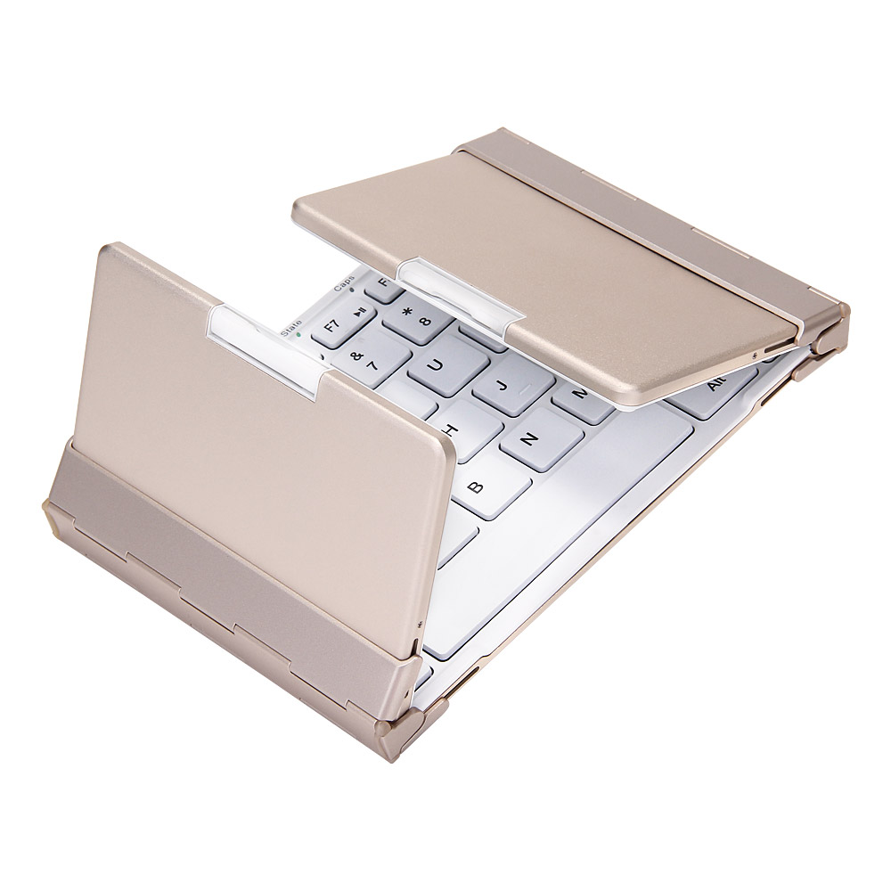 B.O.W Foldable Backlit Wired Bluetooth Keyboard White