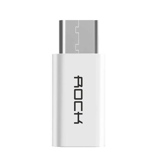 ROCK USB Type-C to Micro USB Converter - White