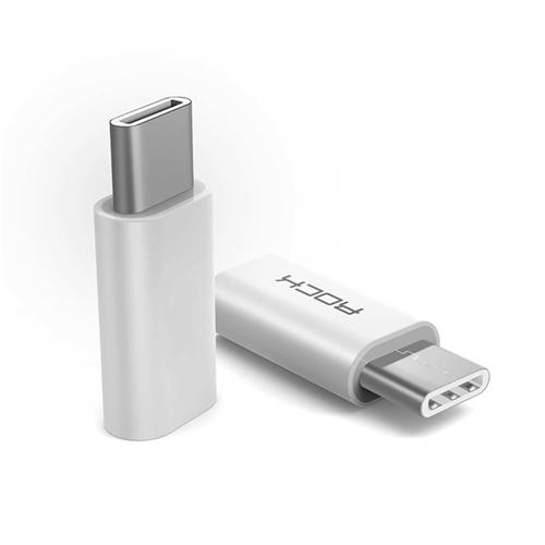 ROCK USB Type-C to Micro USB Converter - White