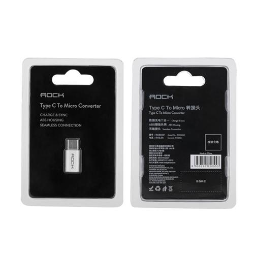 ROCK USB Type-C to Micro USB Converter - White