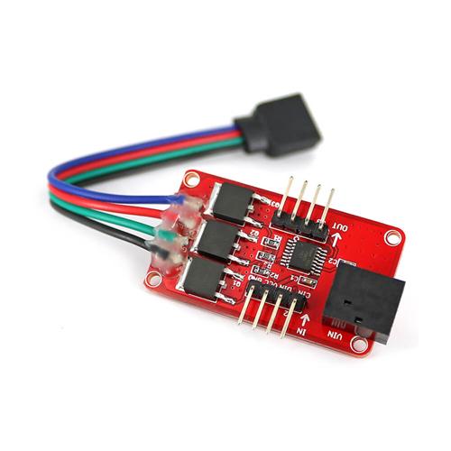 Colorful RGB LED Strip Driver Module with DC Jack for Arduino