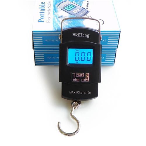 WeiHeng A08 50KG/5g Digital Portable Electronic Scale - Black