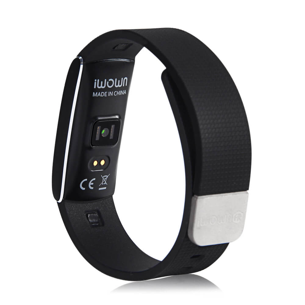 IWOWNFIT i6 Pro Heart Rate Monitoring Smart Wristband - Black