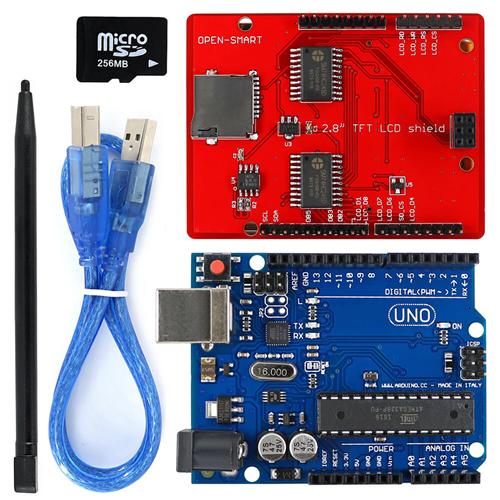 2.8 inch TFT LCD Touch Screen LCD Shield Kit with TF Card for Arduino