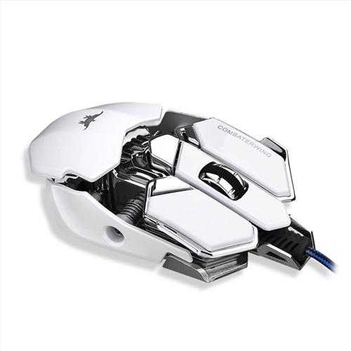 Combaterwing CW-80 Professional Programmable Gaming Mouse - White