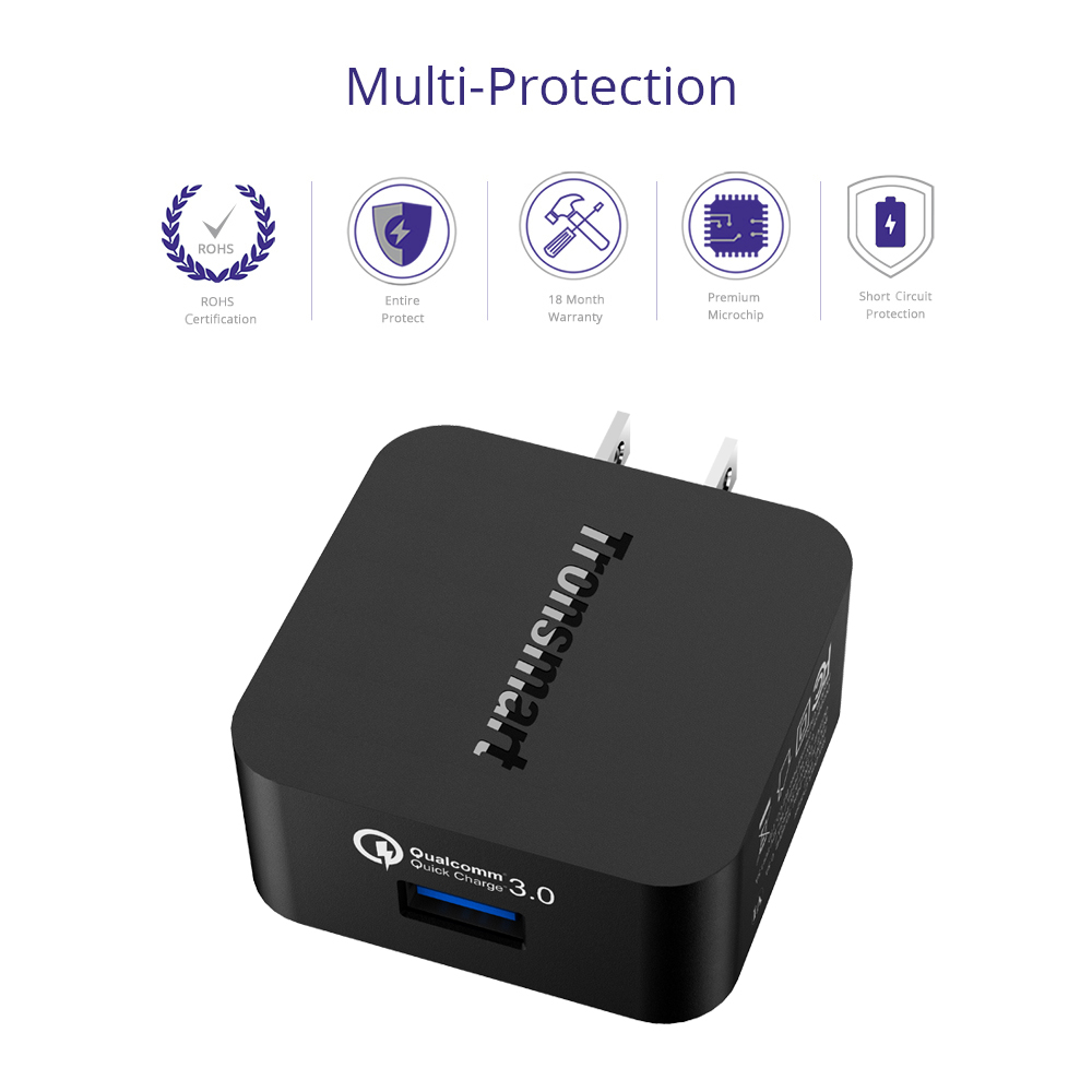 Tronsmart Quick Charge 3.0 USB Rapid Wall Charger US Plug