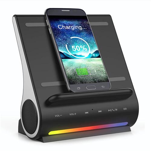 AZPEN DockAll D-100 Wireless Charger Bluetooth Speaker