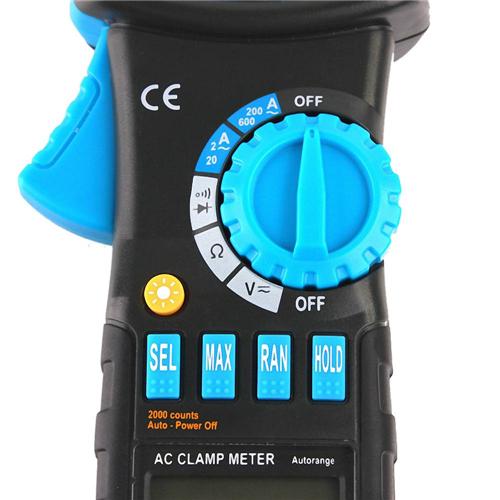 ACM03 Blue Digital Multimeter AC DC Current Clamp Meter Backlight Cap