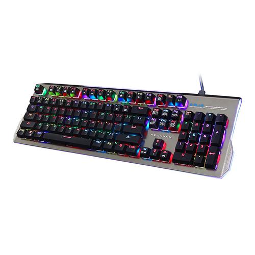 E-3LUE K751 RGB Mechanical Keyboard 104 Key Blue Switch Black