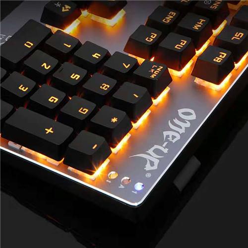 ONE UP K8 Mechanical Keyboard Orange Backlit