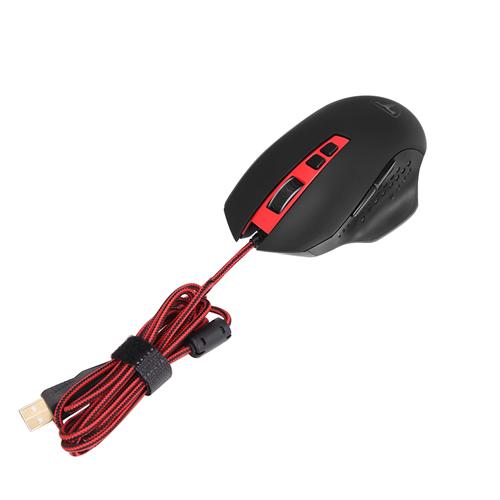 ET T3 Wired Gaming Mouse - Black+Red