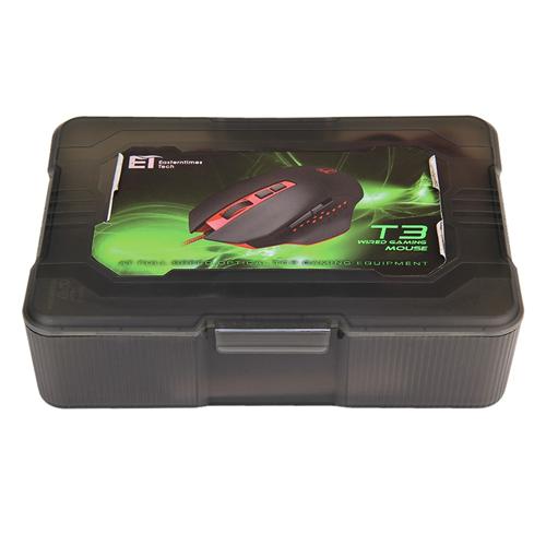 ET T3 Wired Gaming Mouse - Black+Red