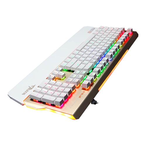E-3LUE K751 RGB Mechanical Keyboard 104 Key Black Switch White