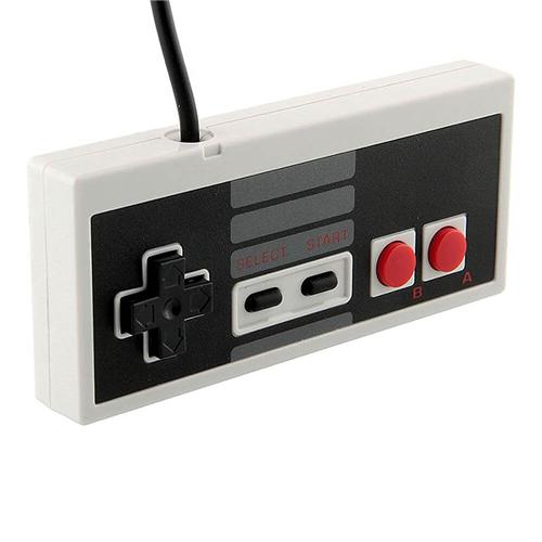 Retro Wired USB Gaming Controller NES Style Grey