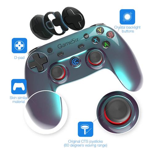 GameSir G3V Wireless Bluetooth Gamepad Controller Blue