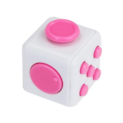 Fidget Magic Cube White and Pink