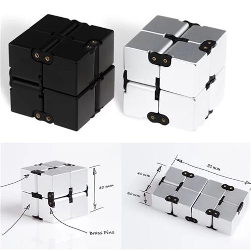 Infinity Cube Fidget Toy Black