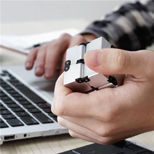 Infinity Cube Fidget Toy Black