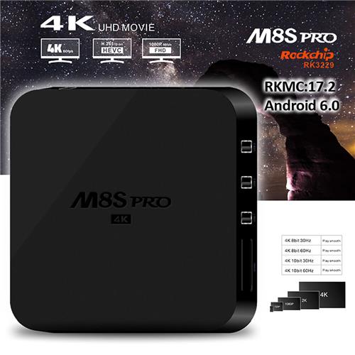 M8S PRO Android 6.0 RK3229 4K TV BOX+TSM01
