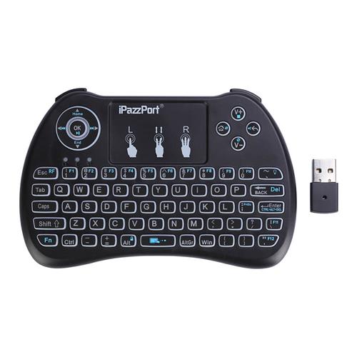 IPazzport Wireless Keyboard 2.4G Touchpad 3-color Back