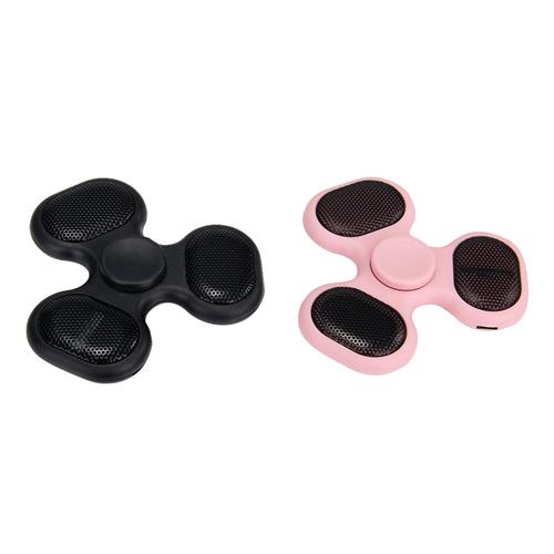 Fidget Hand Spinner Bluetooth Speaker LED Light Pink