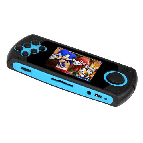 Portable 3 Inch 16 Bit Handheld Game Console Black and Blue