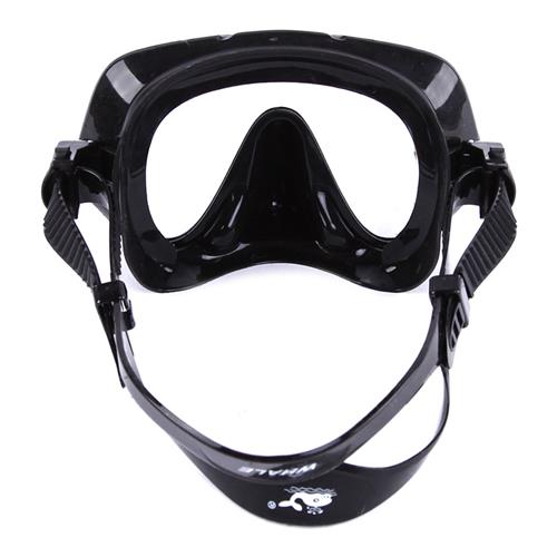 Whale MK1001 Diving Mask Snorkel Mask Black