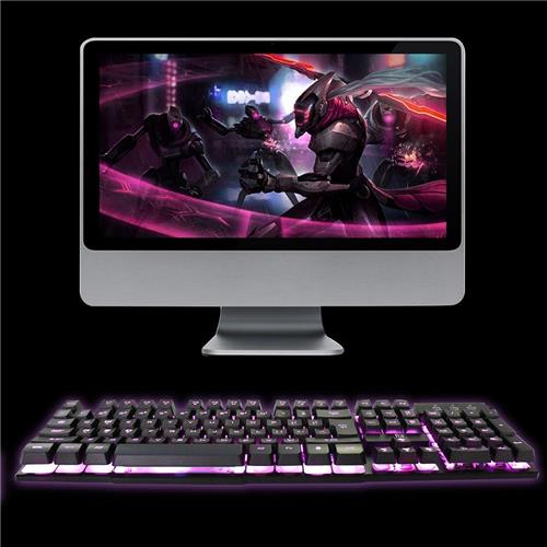 Rii RK100 3 LED Backlight Gaming Keyboard Black