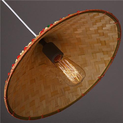 LED Ceiling Light Straw Hat Shape Lamp