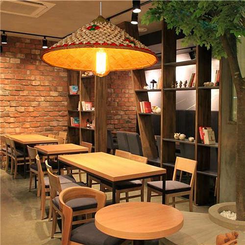 LED Ceiling Light Straw Hat Shape Lamp