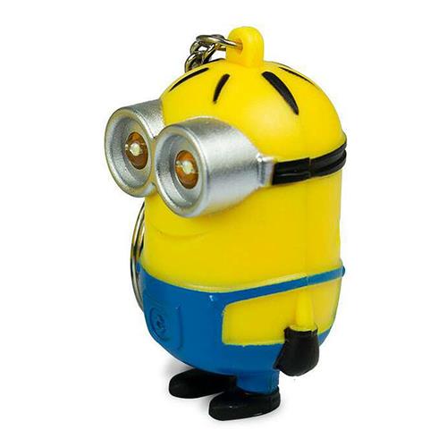 Minions Led Lighting Keychains with Sound Two Eyes