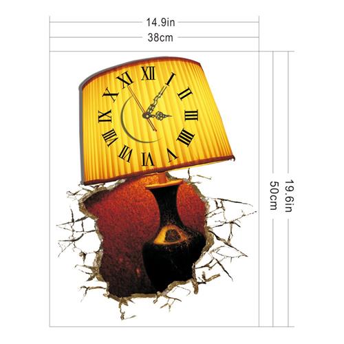 3D Wall Sticky Removable Decoration Clock