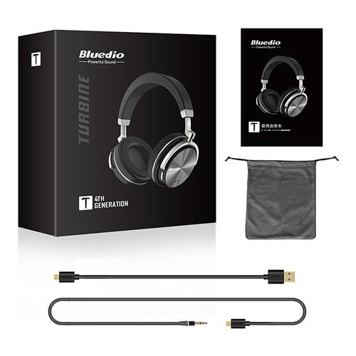 Bluedio T4 Wireless Bluetooth Headphone with Mic Black