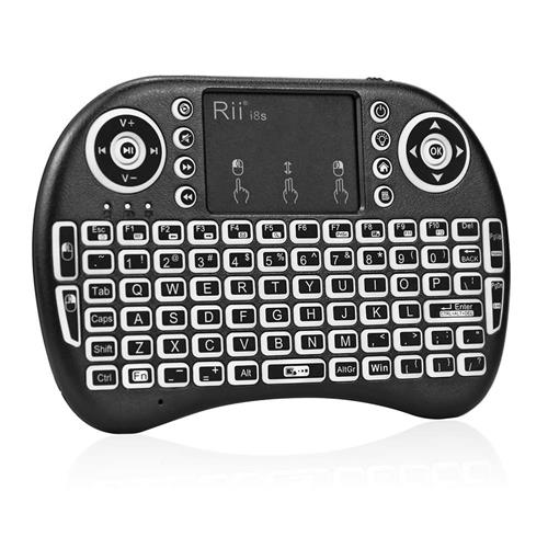 Rii RT-MWK08RF(i8s) Wireless Mini Keyboard Backlit Black