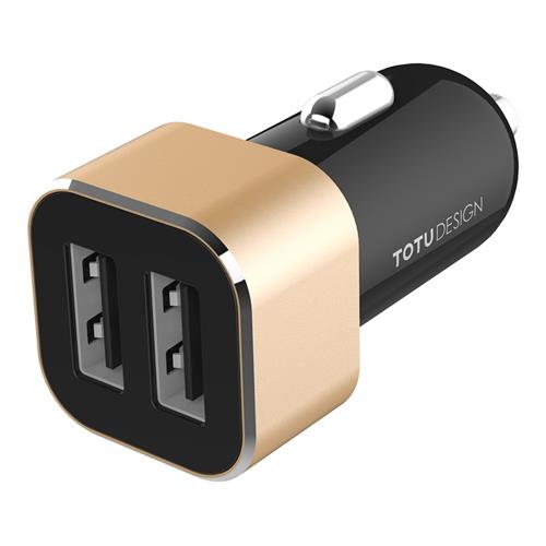 TOTU CC14 5V 2.4A Car Charger Gold