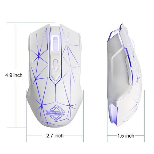 Ajazz AJ52 Wired Gaming Mouse White