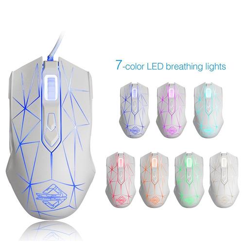 Ajazz AJ52 Wired Gaming Mouse White