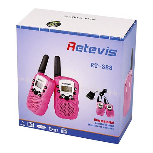 Retevis RT-388 Kids Walkie Talkie Pink