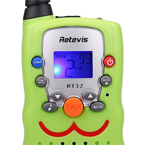 2PCS Retevis RT32 Kid Walkie Talkie Green
