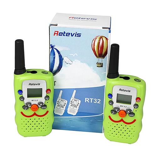 2PCS Retevis RT32 Kid Walkie Talkie Green