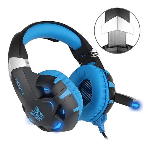 ONIKUMA K2 Gaming Headphone with Mic Blue and Black