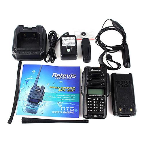 Retevis RT6 Walkie Talkie Black