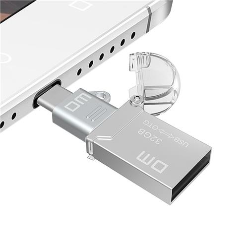 DM M2 Adapter Phone USB Flash Drive Type C to USB Adapter Silver